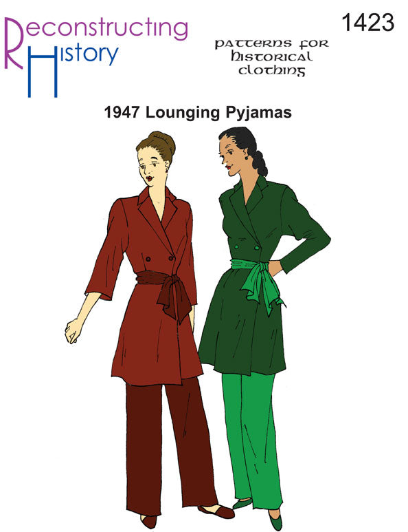 RH1423 1947 Lounging Pyjamas sewing pattern