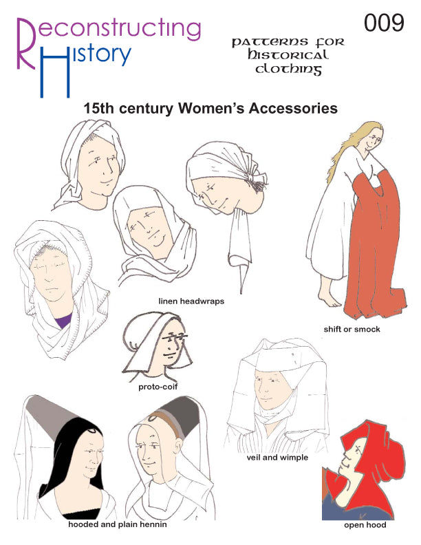 RH009 — 15th century Women's Accessories sewing pattern ...