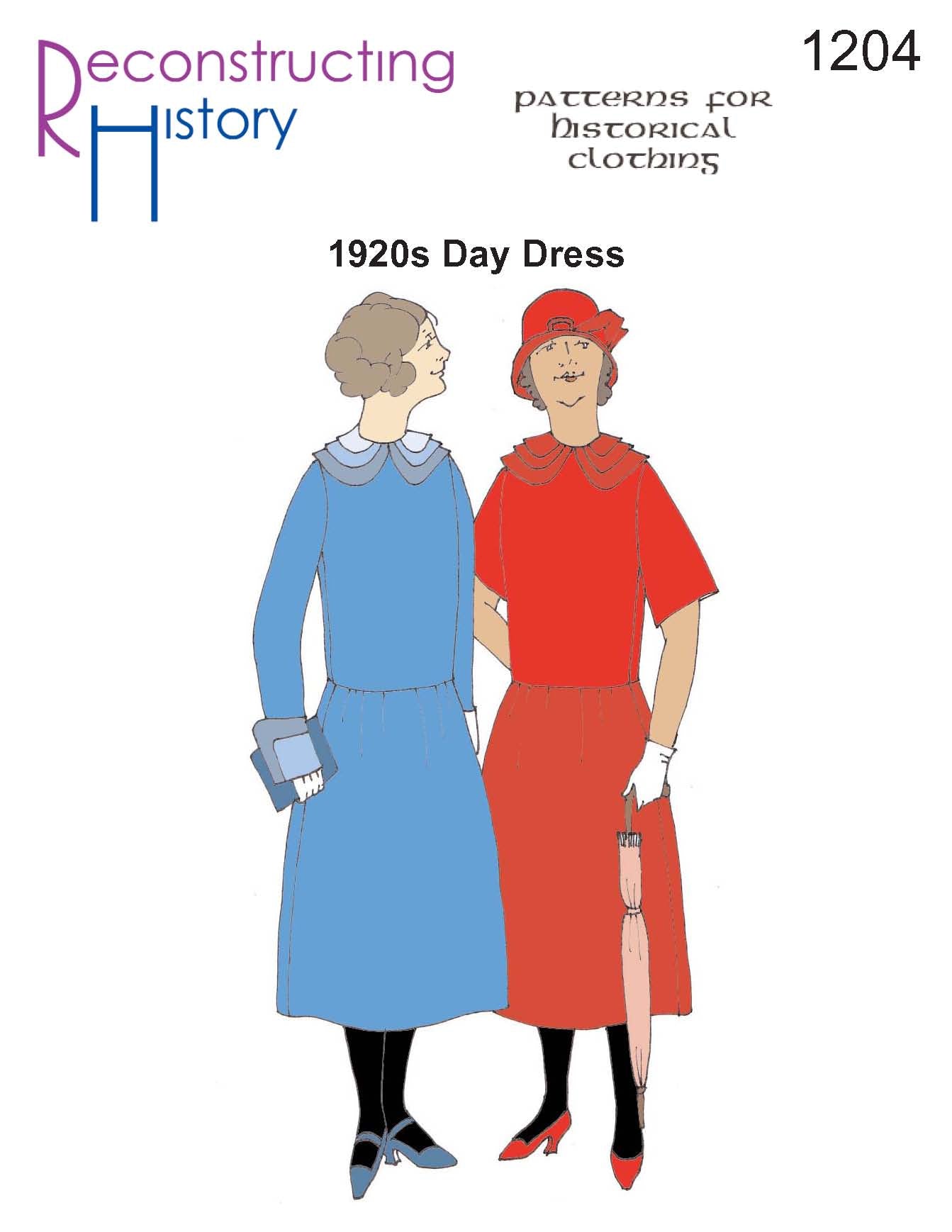 RH1204 — 1920s Day Dress sewing pattern – Reconstructing History